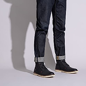 Vostey Men's Chukka Boots Motorcycle Casual Hiking Boot for Men(BMY671B Black 8)