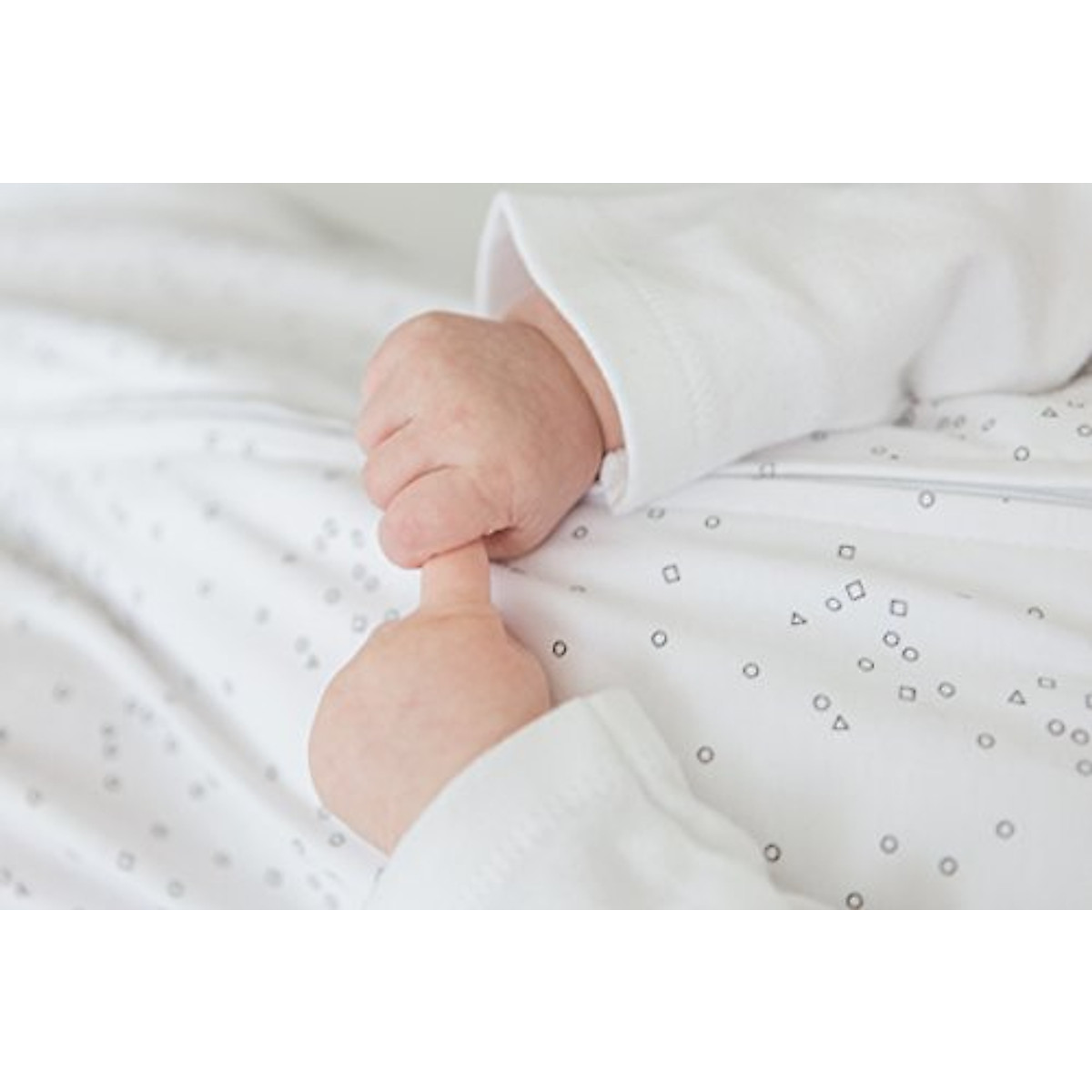 Amazing Baby Cotton Sleeping Sack, Wearable Blanket with 2-way Zipper, Sterling Confetti, Medium (6-12 mo)