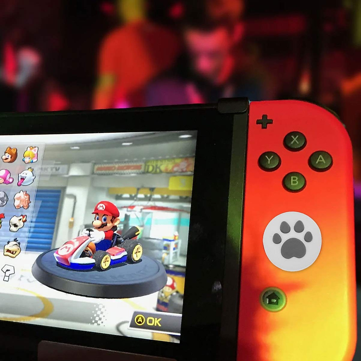 4pcs Caps Grip Cats Claw Joystick Cover Joystick Sleeve Compatible for Switch Grab Handle The Cat Paws Rocker Rocker Protective Cap Grasp Silicone Cover