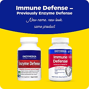 Enzymedica, Immune Defense, Regular Strength, Proteolytic Enzymes for Immune Support, 60 Count