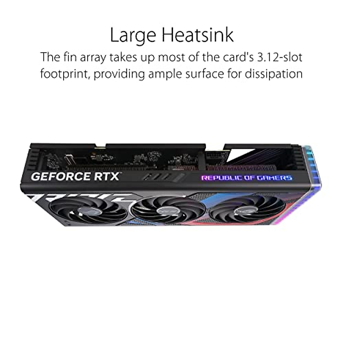 ASUS ROG Strix GeForce RTX™ 4070 Gaming Graphics Card (PCIe 4.0, 12GB GDDR6X, DLSS 3, HDMI 2.1, DisplayPort 1.4a)
