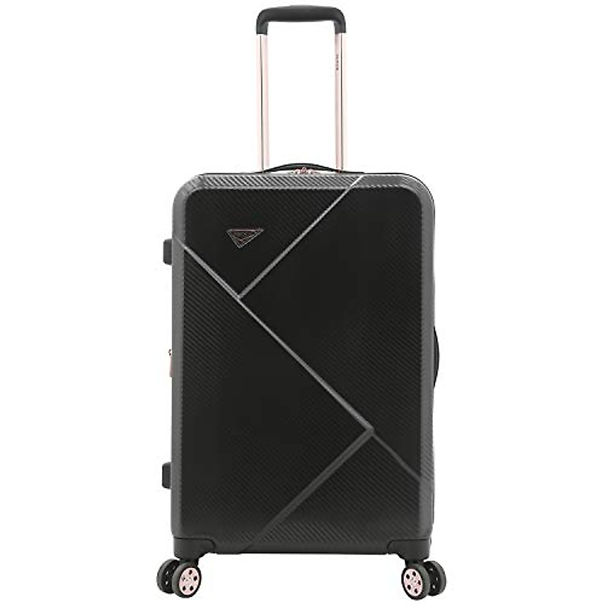 kensie Women's Dawn Hardside Spinner Luggage, Black, 3-Piece Set (20/24/28)