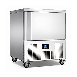 Kolice Commercial 5 Trays Blast Chiller & Freezer, Chest Freezer, Blast Freezer, Dumpling Freezer, Batch Freezer for Pastry, Hard ice Cream, Chicken, Fish, Dessert etc. -40°F