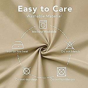 OutdoorLines Waterproof Indoor Outdoor Curtains for Patio-Privacy Sun Blocking Grommet Curtain Panel Weatherproof, UV Resistant Curtains for Gazebo, Front Porch, Pergola Beige 52W x 84L Inch 1 Piece