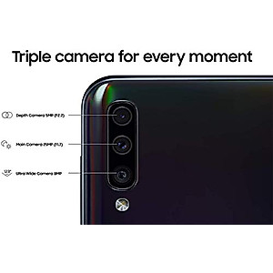 Samsung Galaxy A50 A505U 64GB GSM/CDMA Unlocked Phone w/Triple 25MP Camera - Black