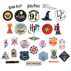 Conquest Journals Harry Potter Wizarding World Vinyl Stickers, Set of 60 Unique Stickers Including 5 Holograms, Waterproof and UV Resistant, Great for All Your Gadgets, Potterfy All The Things
