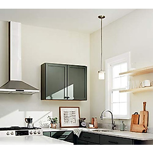 Kichler Hendrik 7.5" 1 Light Mini Pendant with Satin Etched Cased Opal Glass Brushed Nickel