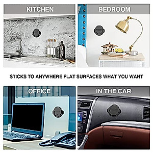 daite Socket Car Mount Car Grips Holder for Phone Stand 360 Rotation Dashboard Sticker Holder for Socket Mount Users on Car Dashboard Home Wall Office Kitchen (Rotation + Flat)