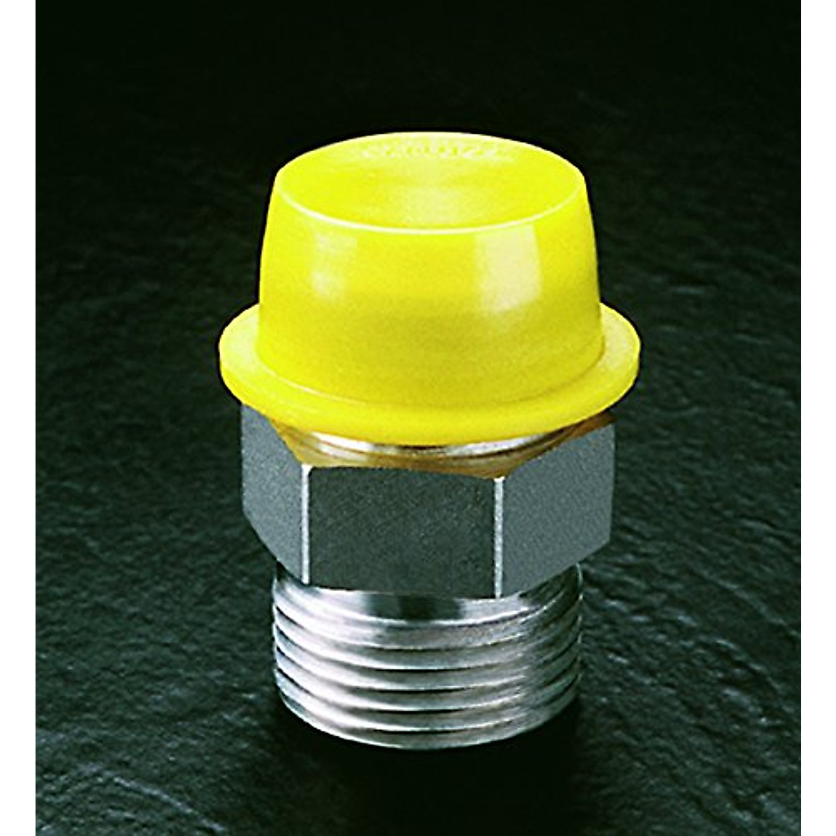 Caplugs 99394875 Plastic Tapered Cap and Plug with Wide Thick Flange WW-12X, PE-LD, Cap OD 0.840" Plug ID 1.035", Yellow (Pack of 100)