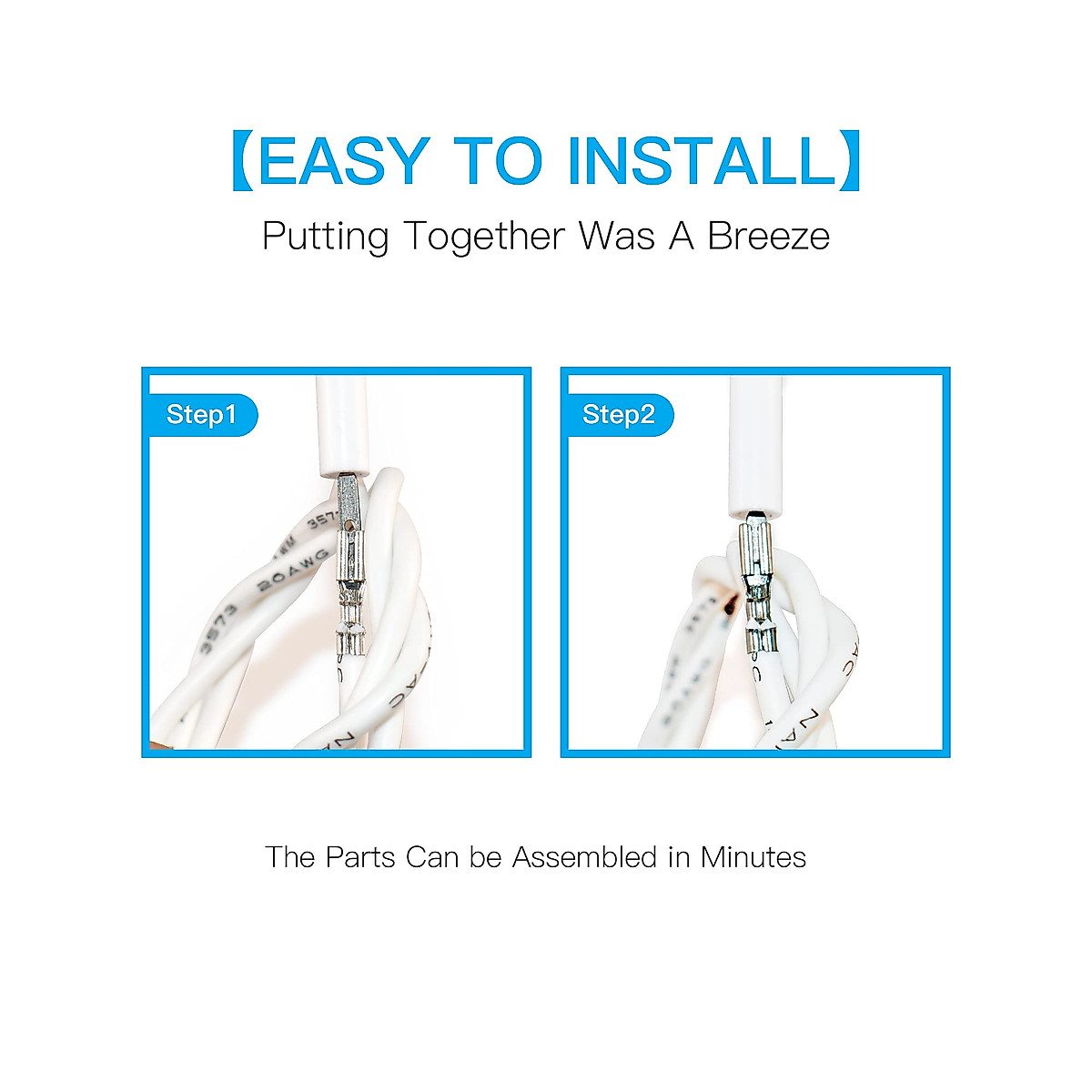 Dtong Grill Ignitor Wire kit & Ceramic Electrode Vermont Casting Grill Replacement Parts, Jenn Air Grill Igniter, Ignition Electrode Gas Burner for Uniflame(4-Pack)