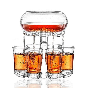 Kunpeng Shot Blasting Machine (with 6 Shot Blasting cups), Shot Blasting Machine, Party Supplies,6 Shot Glass Dispenser Holder