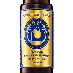 Organic Anti Aging Facial and Body Butter Cream for Dry Skin, Face, Hair, Hands, Cuticle, Nails. Made of Almond, Olive, Jojoba Vitamin E, Lavender oil. Day and Night Moisturizer for Women and Men