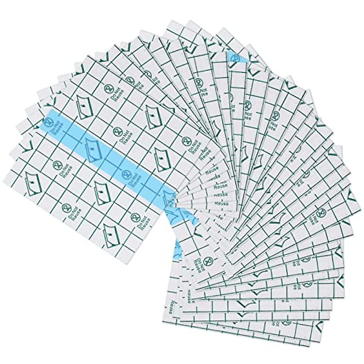 150 Pieces Stretch Adhesive Bandages Transparent Film Dressing Bandages Waterproof Adhesive Bandages (3.1 x 3.1 Inch)