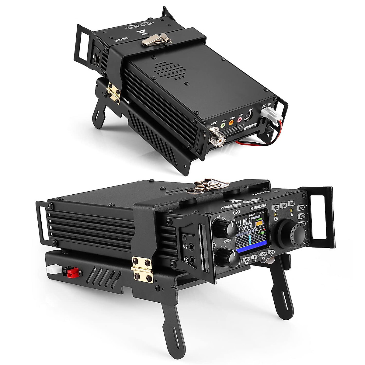 Radioddity G90-H1 Bracket Holder Quiet Cooling Fan 2-in-1 for Xiegu G90