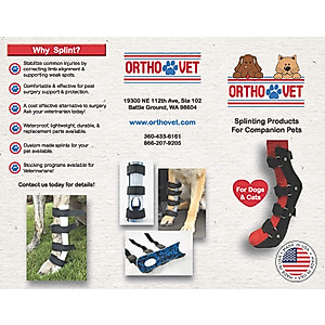 OrthoVet Standard Front Splint for Dogs and Cats with Arthritis or Injuries (XXS)