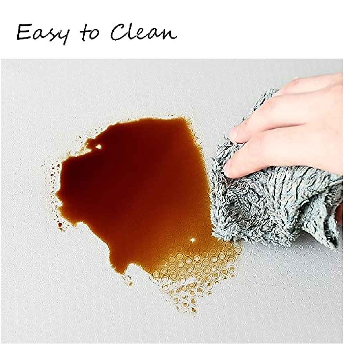 EVA Oil-Proof Drawer Liners,17.7 inches × 10FT, Non-Adhesive Cabinet Shelf Liners, Waterproof Fridge Mats Kitchen Cabinets Mat for Drawers, Shelves, Refrigerator(Mint Green)