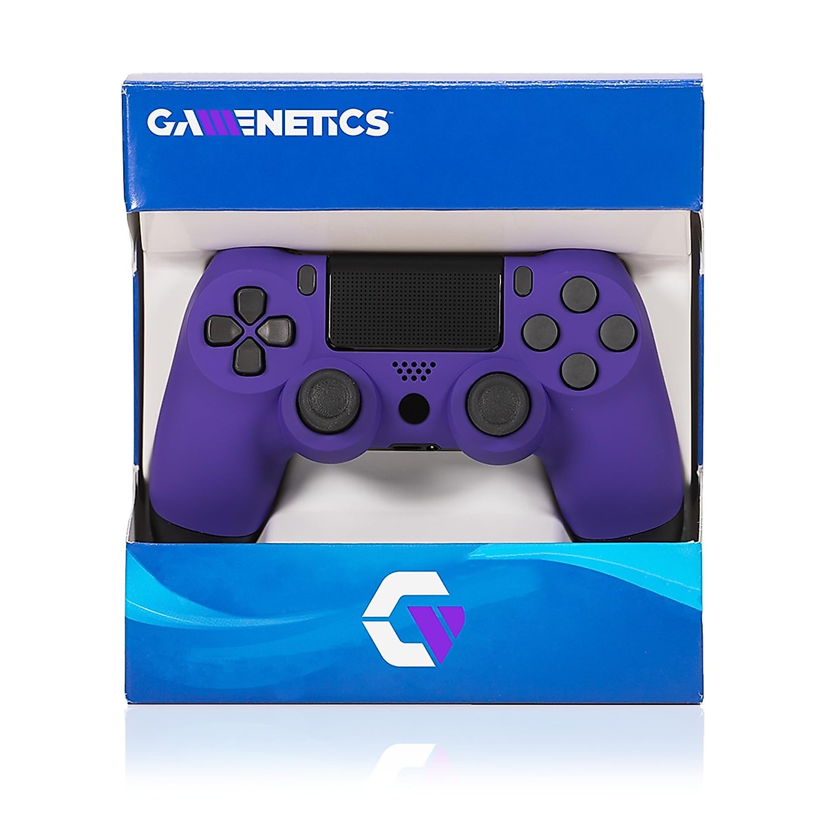 Gamenetics Compatible with Custom Purple Soft Touch Official Wireless Bluetooth Gamepad Controller PS