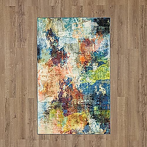 Mohawk Home Prismatic Decollage Multi Abstract (2' X 3') Accent Rug