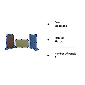 Children's Factory Rect. Woodland PlayPanel Set - 3, Room Divider Panels, Free-Standing Classroom Partition Screens for Daycare/Homeschool/Preschool, Regular 30.3" x 47.5" each (CF900-922)
