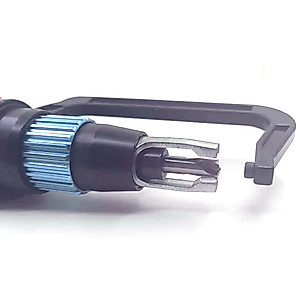 Air Spot Weld Drill Pneumatic Sheet Metal Drill For Remover Dent Fix W/Hook Drills With 5/16 1/4 Inch Bits For Car Welding Spot Sheet Metal Steel Panel Repair Kit With Four Drill Bits