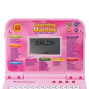 LESHITIAN Kids Laptop, Children’s Educational Learning Computer, 65 Learning Modes, LCD Screen, Keyboard and Mouse Included