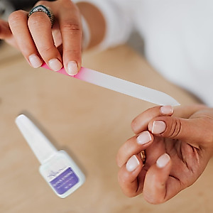 Allkem Super Strong Nail Glue for Press on Nails, Natural, Acrylic Nails, Fake Nails (10g) - Professional & Quick Dry Brush on Nail Tips Glue for Women