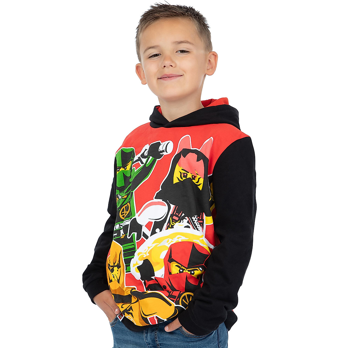 Lego Ninjago Boys' Lego Ninjago Hoodie Size 8 Multicolored