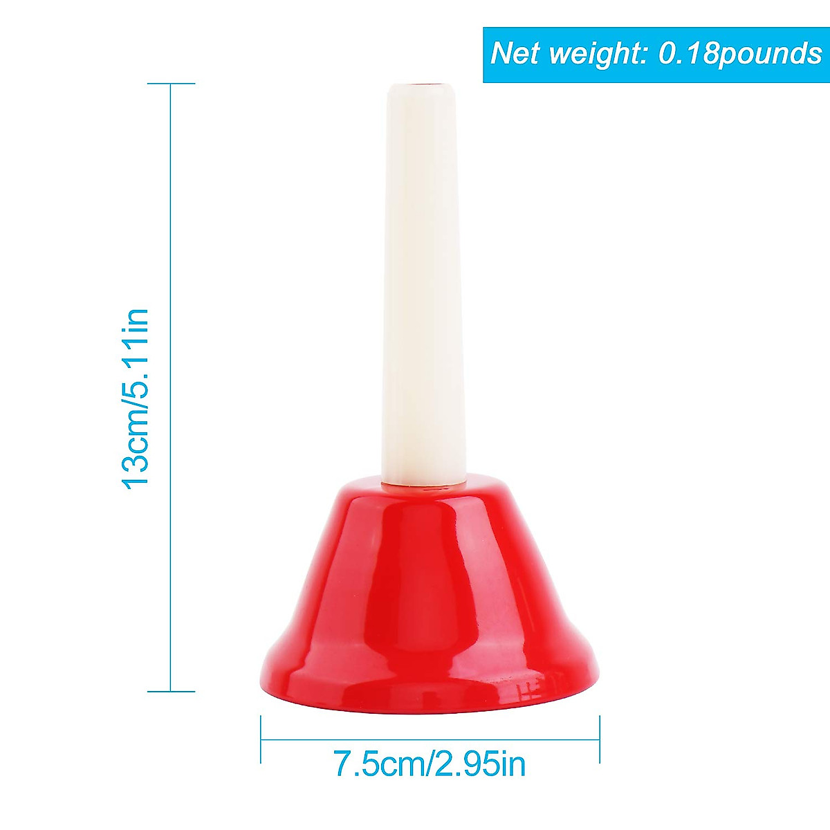 Handbells, Hand Bells Set 8 Note Musical Bells with Colorful Songbook for Toddlers Children Kids Adults School Church Classroom Wedding, by Vangoa