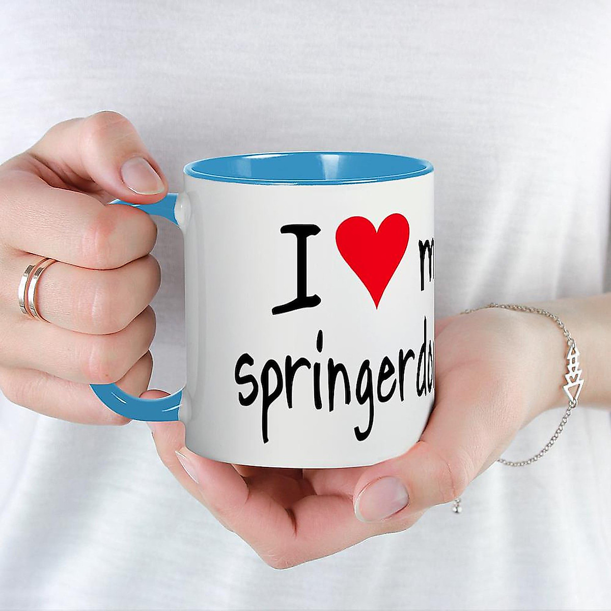 CafePress I LOVE MY Springerdoodle Mug Ceramic Coffee Mug, Tea Cup 11 oz