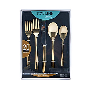 Towle Living Satin Gold Wave 20-Piece Flatware Set