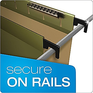 Pendaflex SureHook Reinforced Hanging Folders, Letter Size, Standard Green, 20 per Box (8-1/2 x 11)