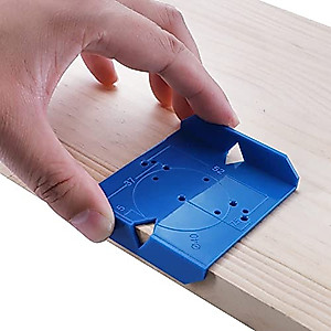 DDWT 2 Pack Cabinet Door Hinge Jig Mounting Jig Concealed Hinge Jig Positioning Ruler Installation Tool for 35mm/40mm Soft Close Cabinet Hinges