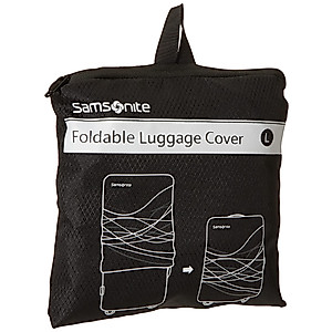 Samsonite Printed Luggage Cover, Black, Large