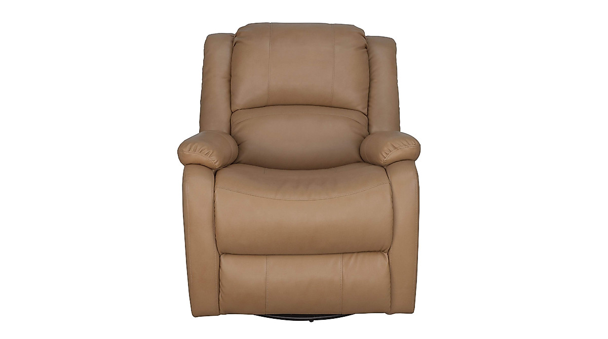 RecPro 2-Pc Toffee Swivel Glider RV Recliner Set | Easy RV Fit