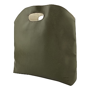 Santa Playa, Minimalist Handbag Handmade from Cactus Leather & Denim - Vegan, Washable, Eco Friendly, Sustainably Sourced - Desert Jade