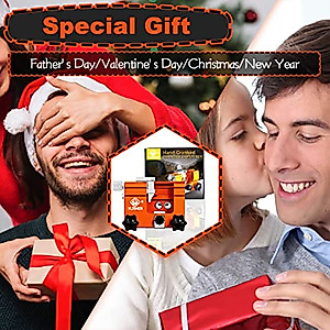 Chainsaw Chain Sharpening Jig, Chainsaw Sharpener Kit with Carrying Bag & Cleaning Brush, Hand-Crank Fast Chain Saw Sharpener Tool for 4"-22" Chain Saws & Electric Saws, Lumberjack, Garden Worker