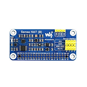 Waveshare Sense HAT (B) for Raspberry Pi Onboard Multi Powerful Sensors Supports External Sensors