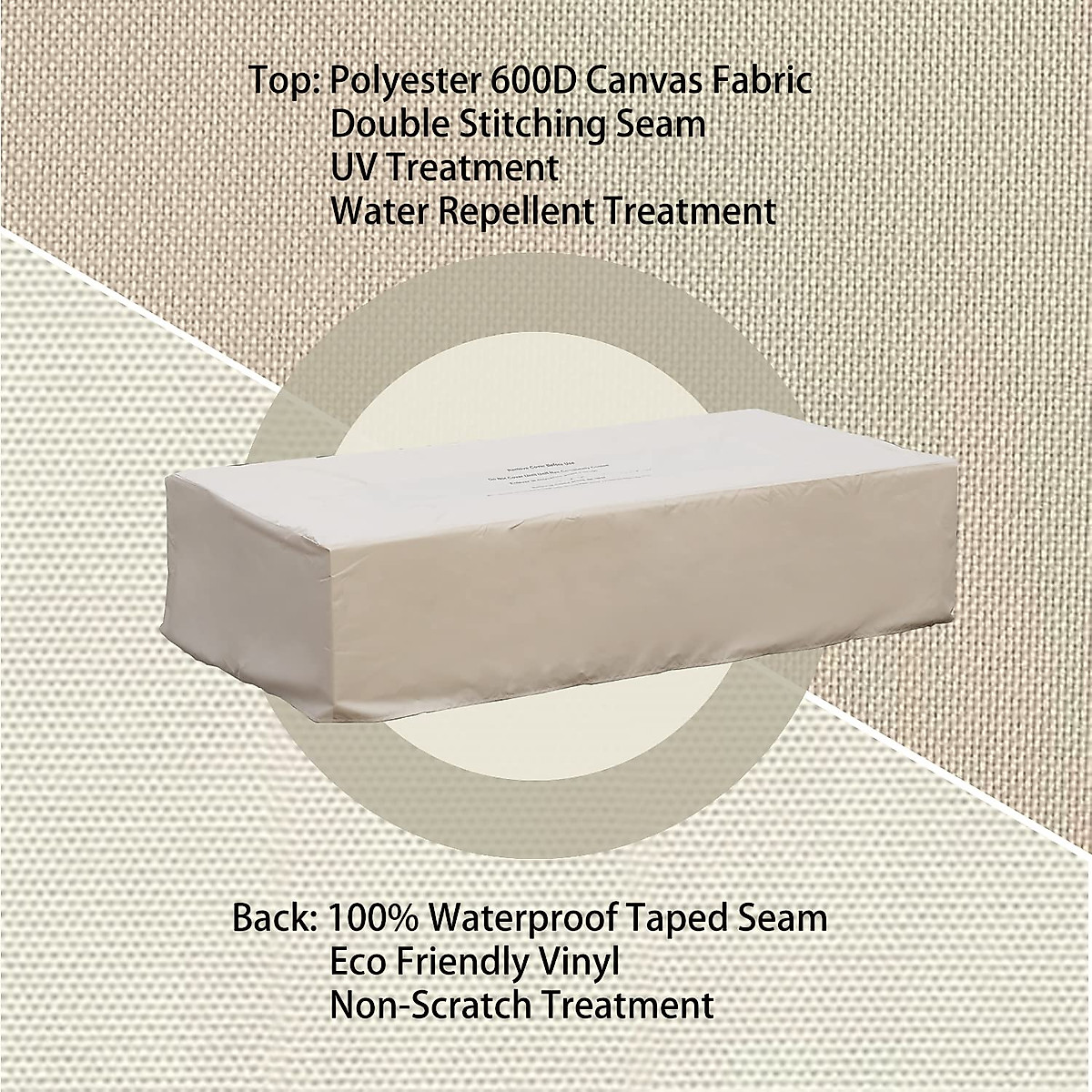 Essential Lounger 56 Inch Firepit Table for Outside, 50,000 BTU Rectangular Concrete Outdoor Firepit Tables with Wind Guard,Waterproof Cover,Lava Rocks,Side Handles,Big Propane Gas Fire Table - Grey