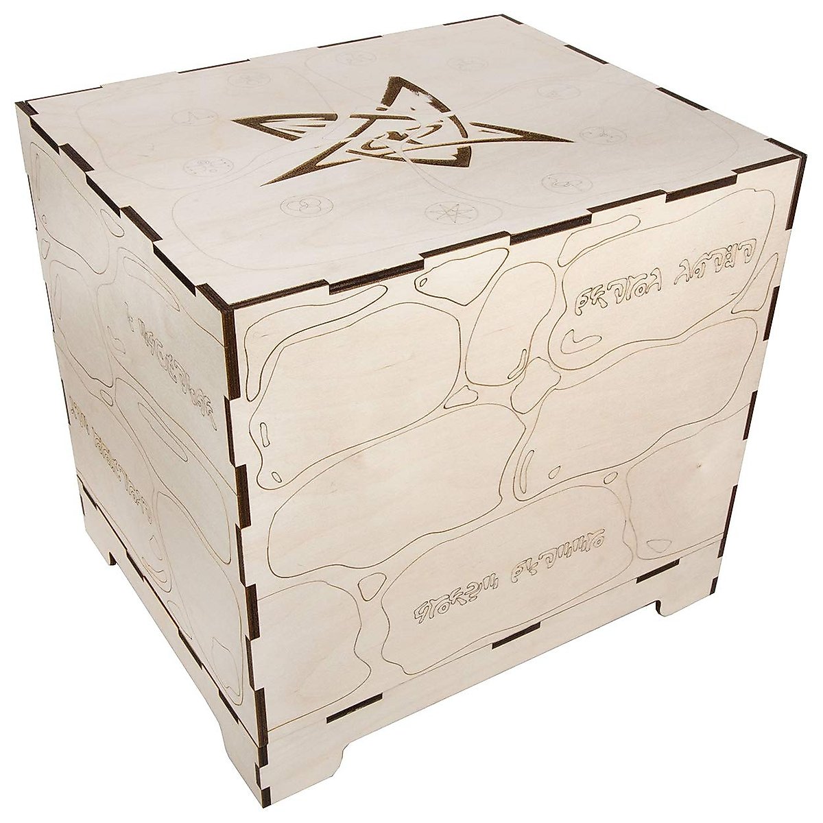 The Broken Token Arkham Horror 2nd Edition Compatible Game Crate - Wooden Storage Box with Multiple Trays and Dividers