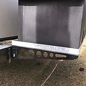 HECASA Bumper Cargo Bracket Compatible with RV 4 Inch Bumper Mounted Cargo Box/Generator Tray Support Arms
