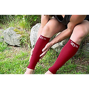 Zeta Wear Plus Size Leg Sleeve Support Socks - The Wide Calf Compression Sleeve Women Love for Its Amazing Fit, Cotton-Rich Comfort, Graduated Compression & Soothing Relief, 1 Pair, Size 2XL, Black