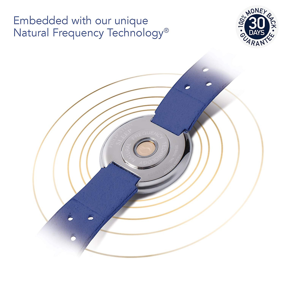 Philip Stein Nano Sleep Bracelet w/Natural Frequency Technology; Effective Sleep Aid for Adults; Wake Up Feeling More Rested
