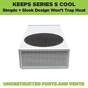 HIDEit Mounts Wall Mount for Xbox Series S - American Company - White Steel Mount for Xbox Series S - Wall Mount Kit Works with Xbox Series S - Patented