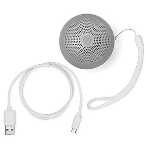 Yogasleep Travel Mini (Gray) Portable White Noise Machine, 6 Soothing Sounds, Dimmable Night Light, Compact Size for Travel & Diaper Bag, Sleep Aid, Adult & Baby, USB Rechargeable, Lanyard for Hanging