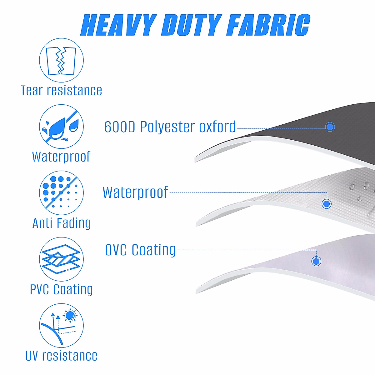 SIRUITON Patio Furniture Covers 4 Piece Set, Outdoor Furniture Cover Waterproof, Patio Furniture Set Covers, Heavy Duty Durable and Water Resistant Fabric, Fit for Chairs, Couch, Coffee Table, Black