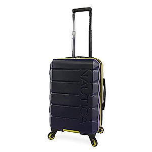 Nautica Lightview 3pc Hardside Luggage Set, Navy/Yellow