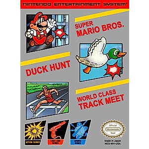 3-in-1 Super Mario Bros. / Duck Hunt / World Class Track Meet (Renewed)