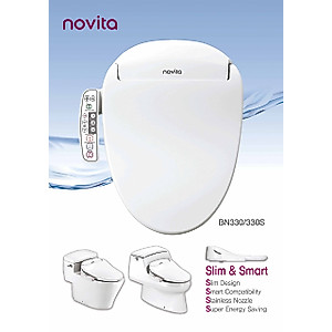 Novita Slimline Bidet Toilet Seat Round Model BN-330S