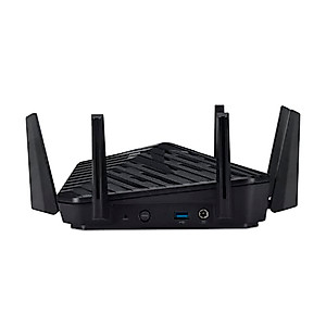 Acer Predator Connect W6 Wi-Fi 6E Gaming Router | Hybrid QoS Compatible with Intel Killer Prioritization Engine | Tri-Band AXE7800 2.4GHz/5GHz/6GHz | Gigabit Router | Lifetime Internet Security