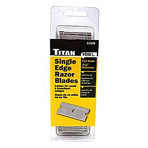 Titan Tools - Single Edge #12 Razor Blades (100-Piec (11038)
